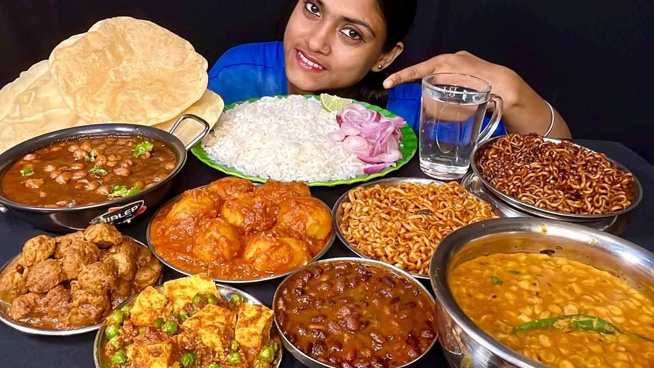 Dal Chawal Aloo Dum Chole Bhature Rajma Curry Matar Paneer Soyabean ...