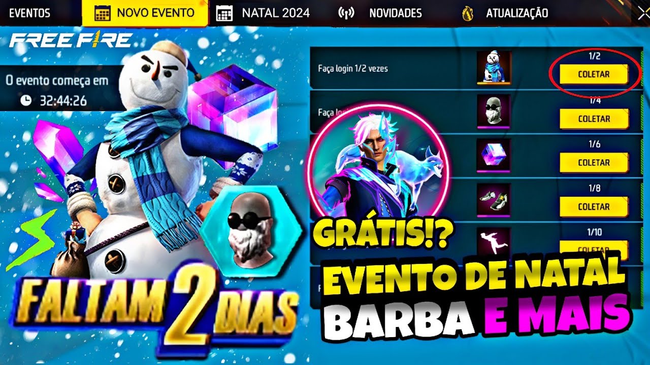 CORRER!! PEGUE A BARBINHA? EVENTO DE NATAL 2024, 2° CUBO GRÁTIS, BONECO ...