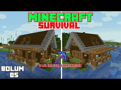 BALIKÇI KULÜBESİ,AFK BALIK FARMI(1.15.2) ve BÜYÜ ODASI!Minecraft Survıval=Bölüm 05=