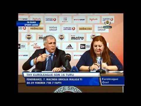 Zeljko Obradovic'in Malaga Maçı Basın Toplantısı / Ömer Faruk Hakkında