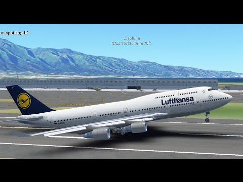 pesawat terbang lufthansa BOEING 747-400 take off infinite flight ...