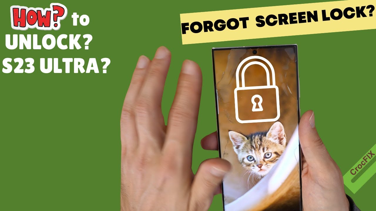 UNLOCK Samsung S23 ULTRA / Screen Lock PIN Password Pattern - YouTube