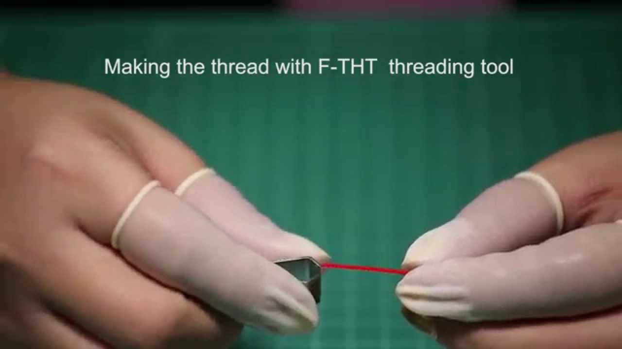 Stem threading with F-THT threading tool - YouTube