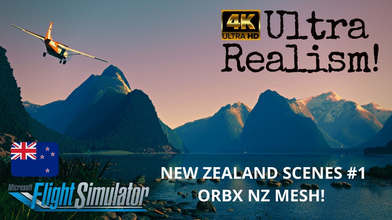 Microsoft Flight Simulator 2020 4k 60fps New Zealand Ultra HD Scenes ...