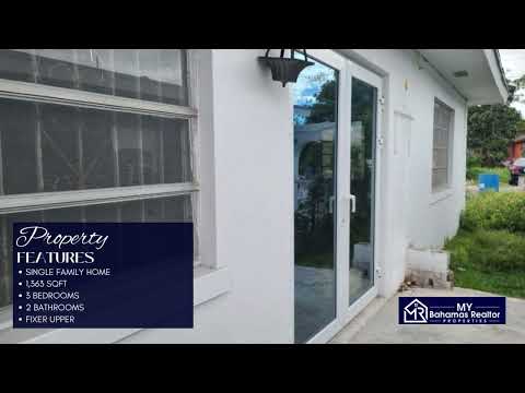3-Bed 2-Bath Shah Drive, Nassau, Bahamas $187,000