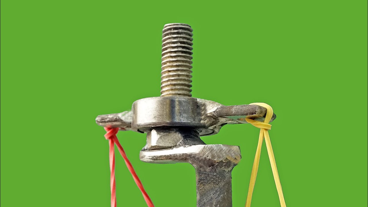 How to create an amazing idea with two rubber bands - YouTube