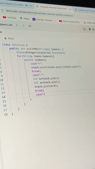 Day 150 – LeetCode #150: Evaluate Reverse Polish Notation in#java #leetcode #200daysofcode - YouTube
