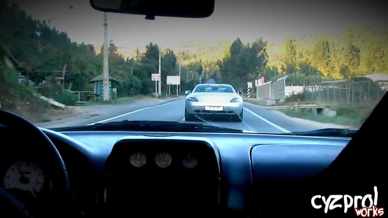 Crazy WRX GC8 playing with Nissan GT-R, Mercedes Benz SLS AMG, Corvette ...