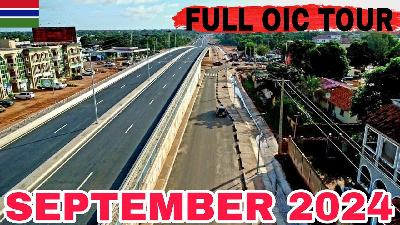 Full 22km OIC Road Project Drive: Sting Corner to Airport Junction (Sept 2024) The Gambia Africa ...