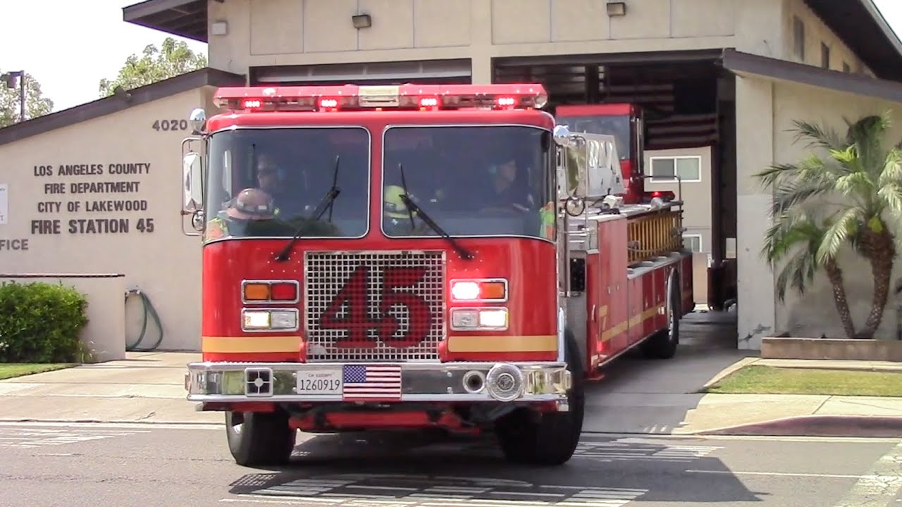 LACo.FD Quint & Squad 45 - YouTube