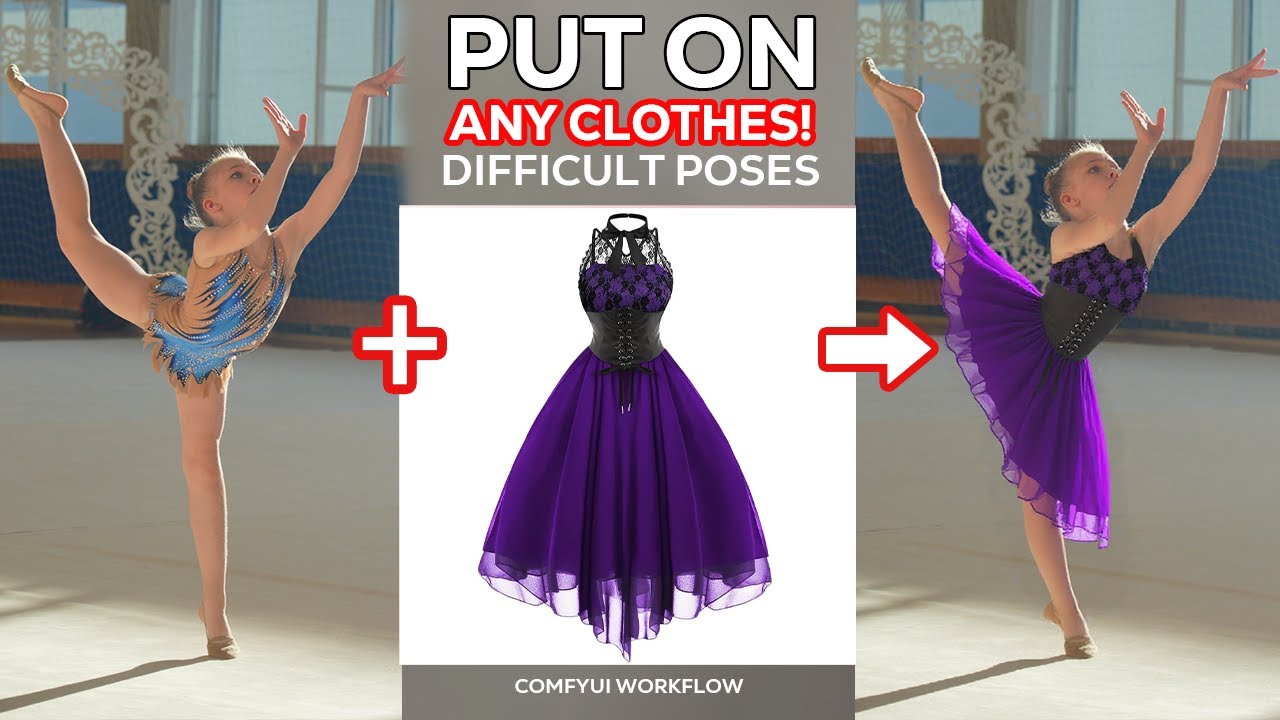PUT ON ANY CLOTHES with Flux in ComfyUi Even for Difficult Poses! - YouTube