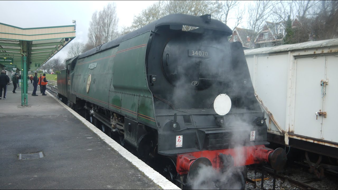 34070 Manston Swanage steam gala 25/03/23 - YouTube