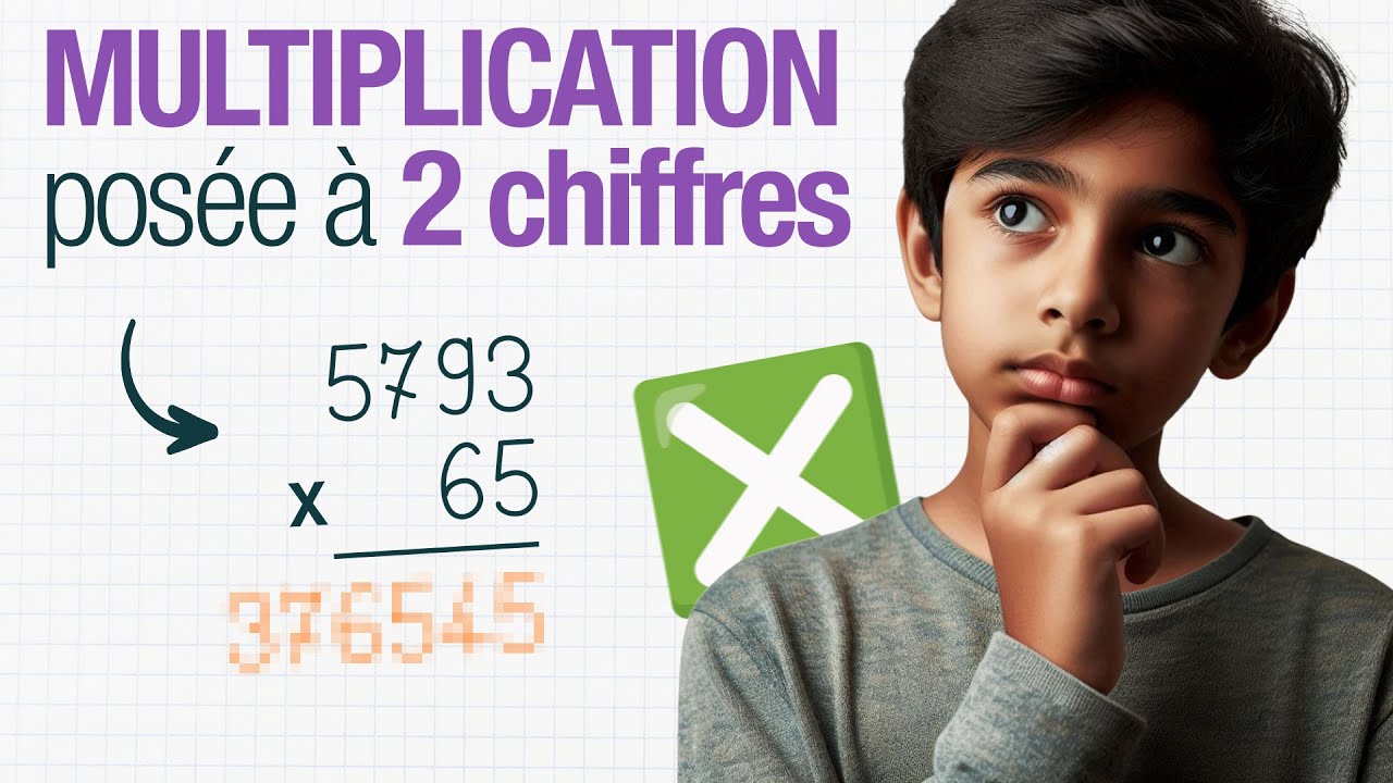 Comment faire une MULTIPLICATION POSÉE à 2 chiffres (Maths - Cycle 3 ...
