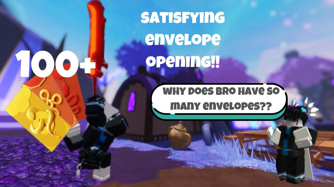 Opening 100+ envelopes!! -blue (Roblox Bedwars) | oliverplus? - YouTube