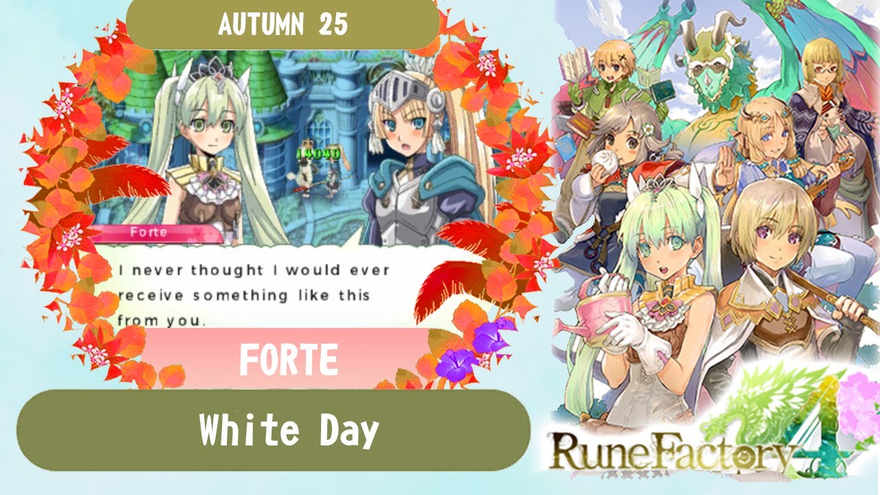 Rune Factory 4 | White Day [Forte] - YouTube
