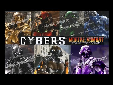 Mortal Kombat CYBER SKIN MOD SCORPION SUB-ZERO REPTILE RAIN ERMAC MK9 MKKE
