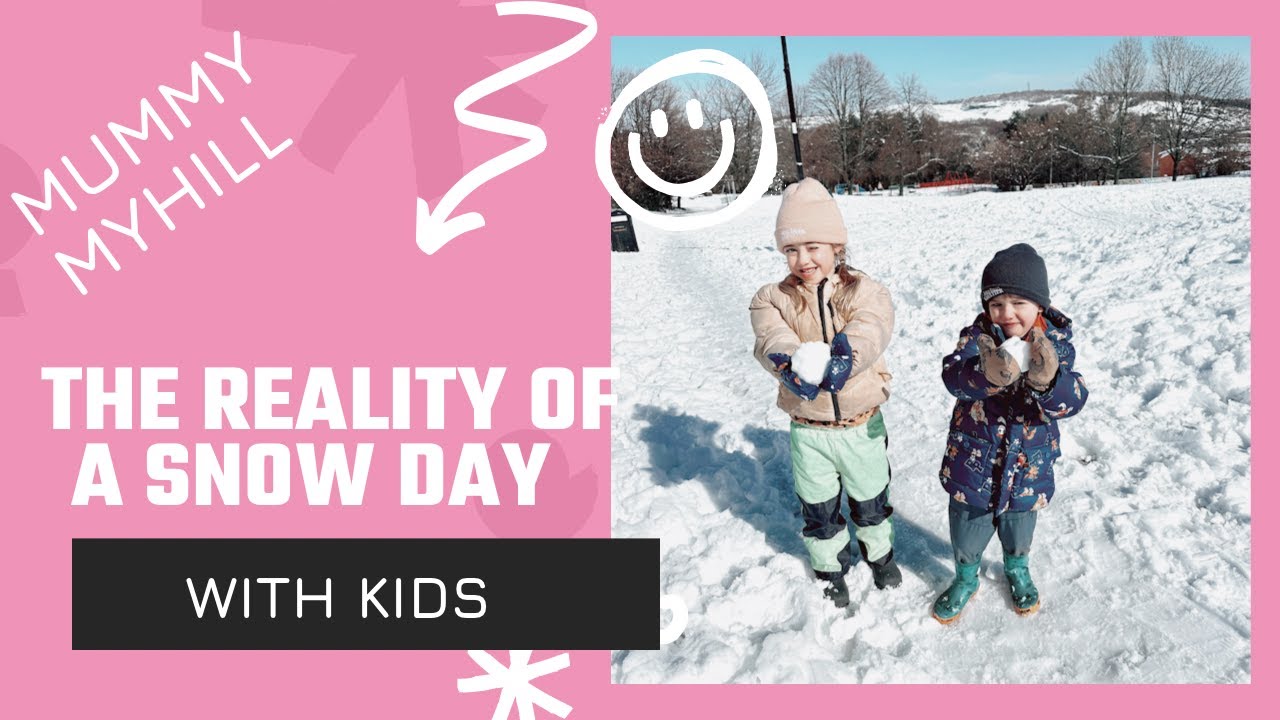 The reality of a snow day with kids - YouTube