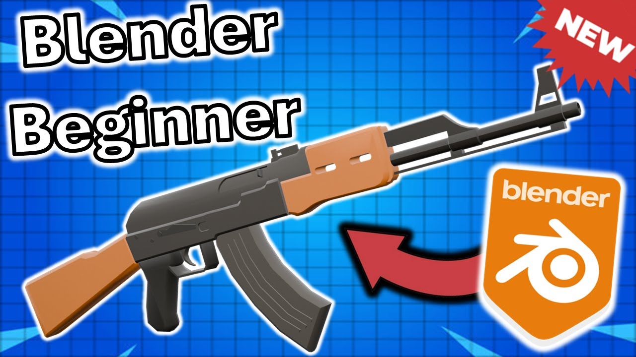 Blender Beginner Modeling Tutorial - Making an AK-47 - YouTube