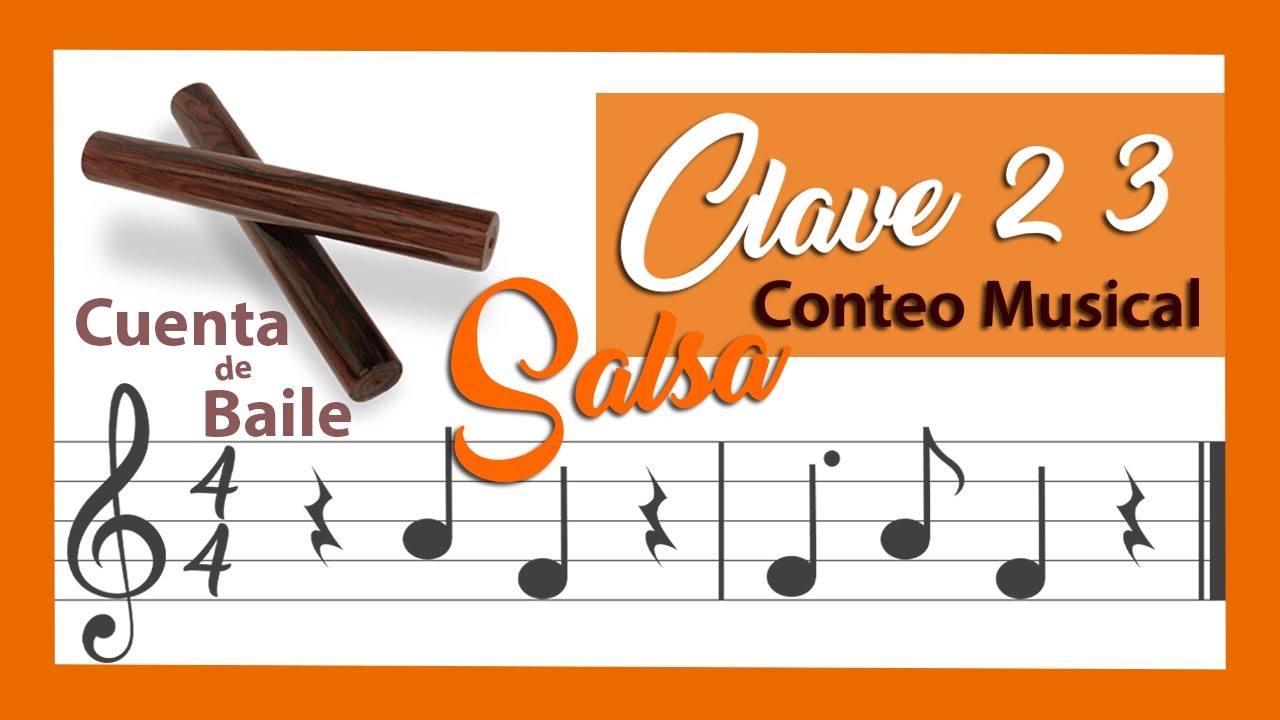 Conteo musical SALSA 🎶 23 5 and 8 | CLAVE 🥰 salsa timing - YouTube