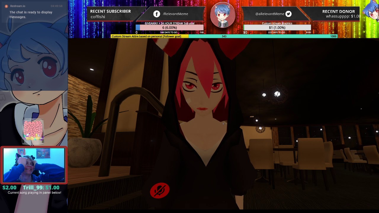 Catboy Goes VR - COLORING my hair at 50 subs | !socials !discord - YouTube