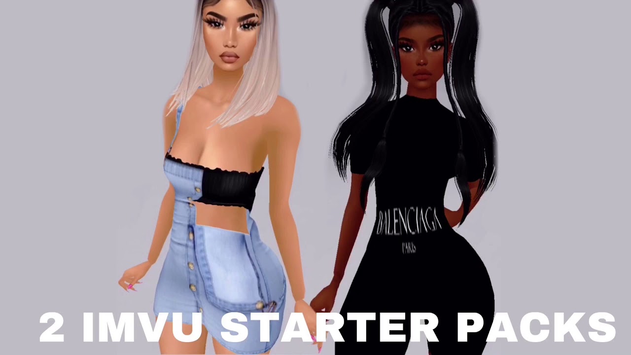 2 IMVU STARTER PACKS ! - YouTube