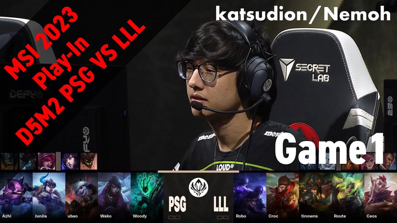 PSG(JunJia セジュアニ) VS LLL(tinowns カシオペア) Game 1 ハイライト D5M2 Group B - MSI ...