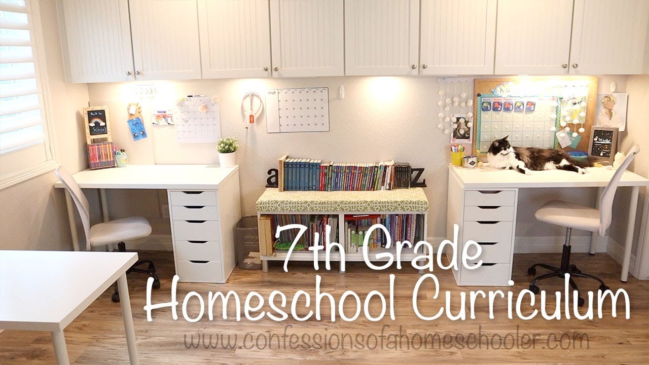 2021-2022 7th Grade Homeschool Curriculum - YouTube