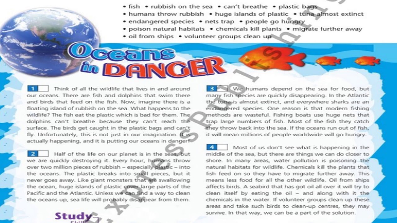 Excel. Grade 7.Lesson 50.Oceans in danger - YouTube