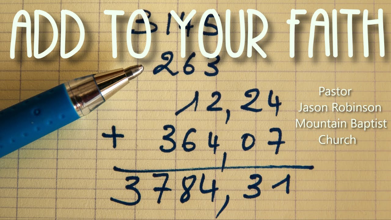 "Add to Your Faith" | Pastor Jason Robinson - YouTube