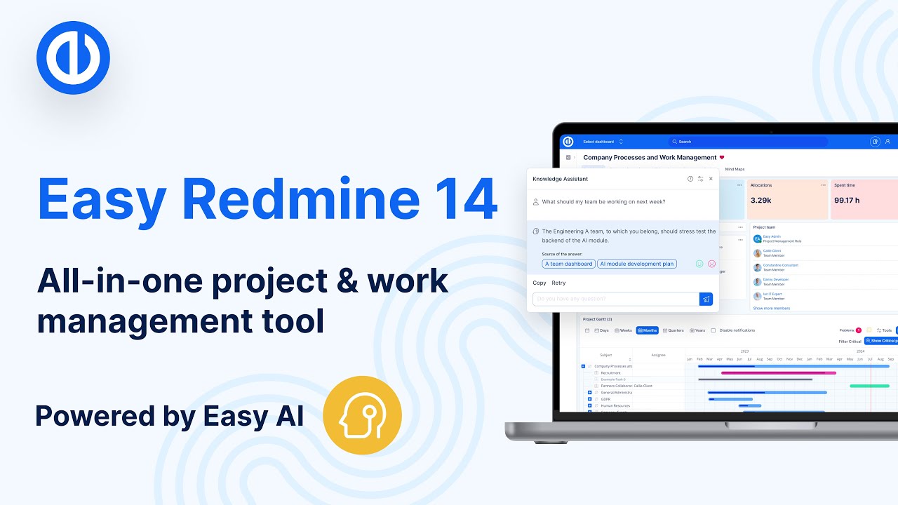Easy Redmine 14 powered by AI: All-in-one tool to work smarter - YouTube