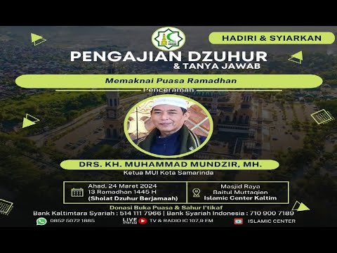 ''Memaknai Puasa Ramadan'' Drs. KH. Muhammad Mundzir, M.H. II 24 Maret ...