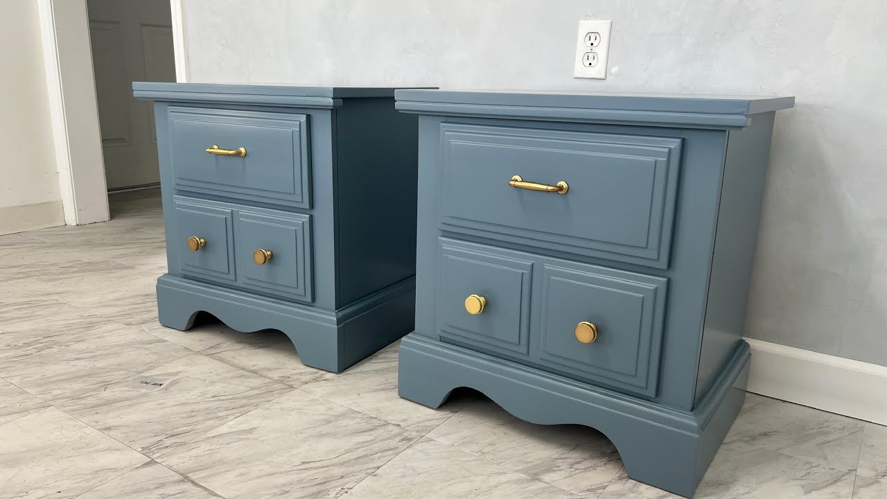 Furniture Flipping - A Set of Nightstands from Start to Finish + Lining ...