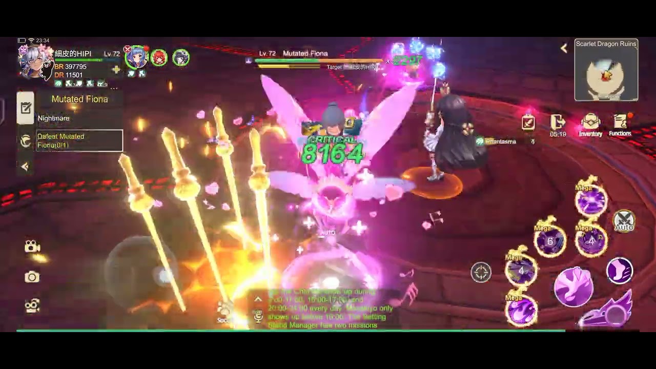 Draconia Saga OMG! Fiona's Ultimate no CD vs Dancer! No chance 2 win ...