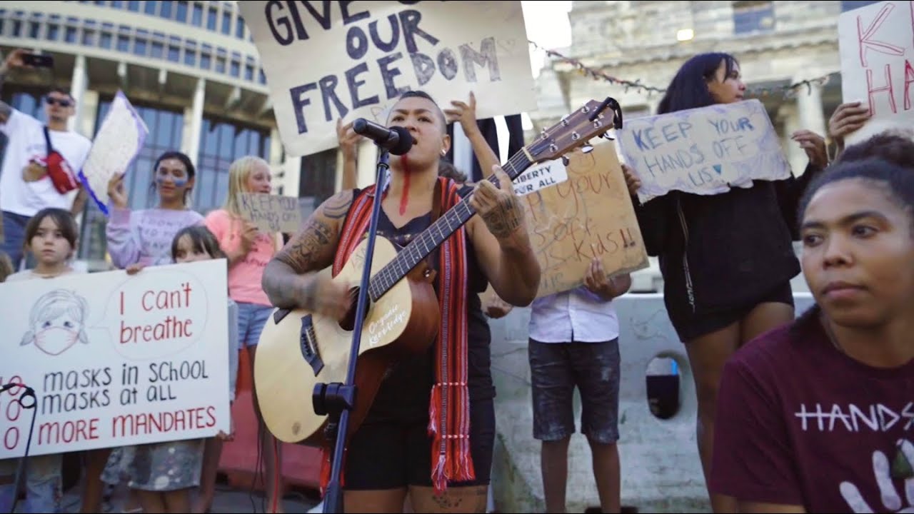 Hands Off Our Children - Freedom Protest Wellington 2021 - YouTube