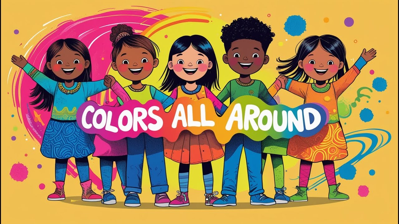 Colors All Around - Catchy Colors Song for Kids: Learn Colors with Fun ...