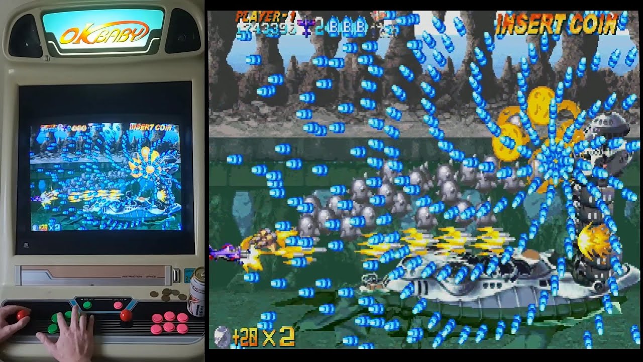 Progear (CAVE Arcade PCB) - Full Run 1-ALL Clear - YouTube