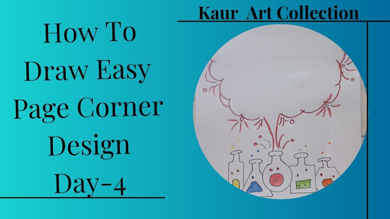 How to Draw Easy Page Corner Design Day - 4️⃣ - YouTube