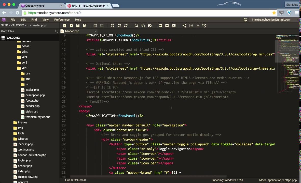 codeanywhere encoding problems - YouTube