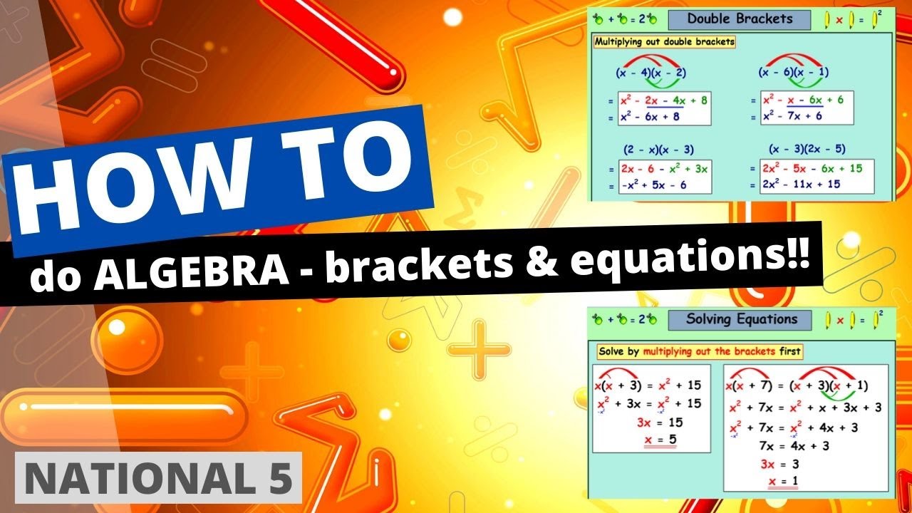 Multiplying Double Brackets Part 2 - Negatives in both brackets - YouTube