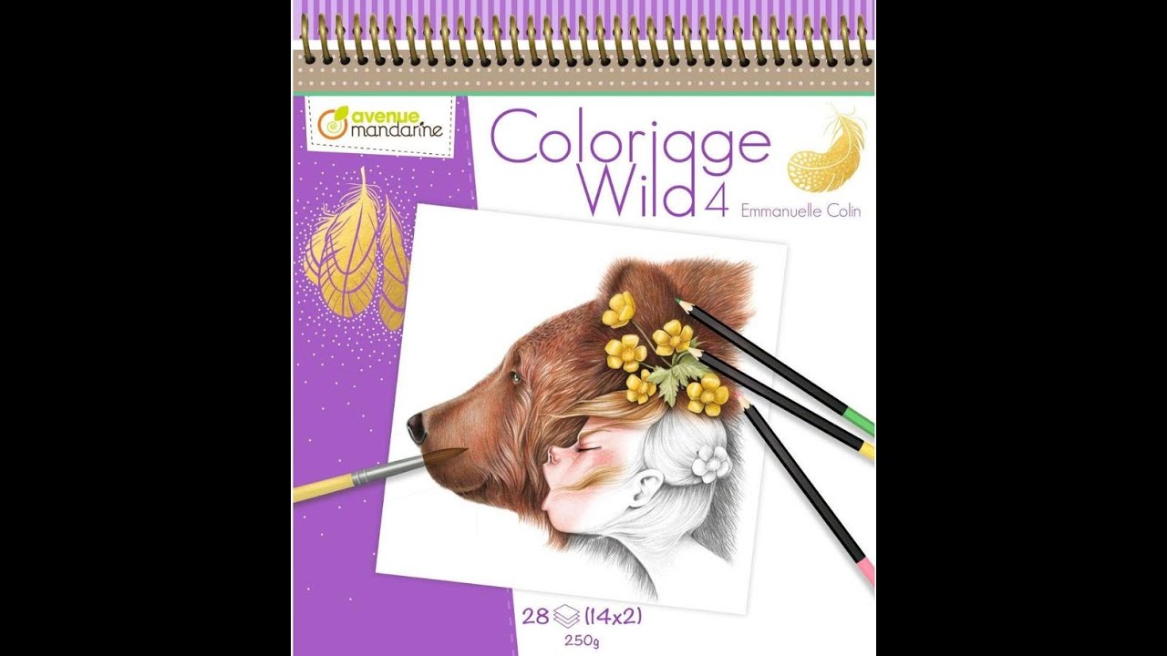 Coloriage Wild 4 Coloring book by Emmanuelle Colin - YouTube