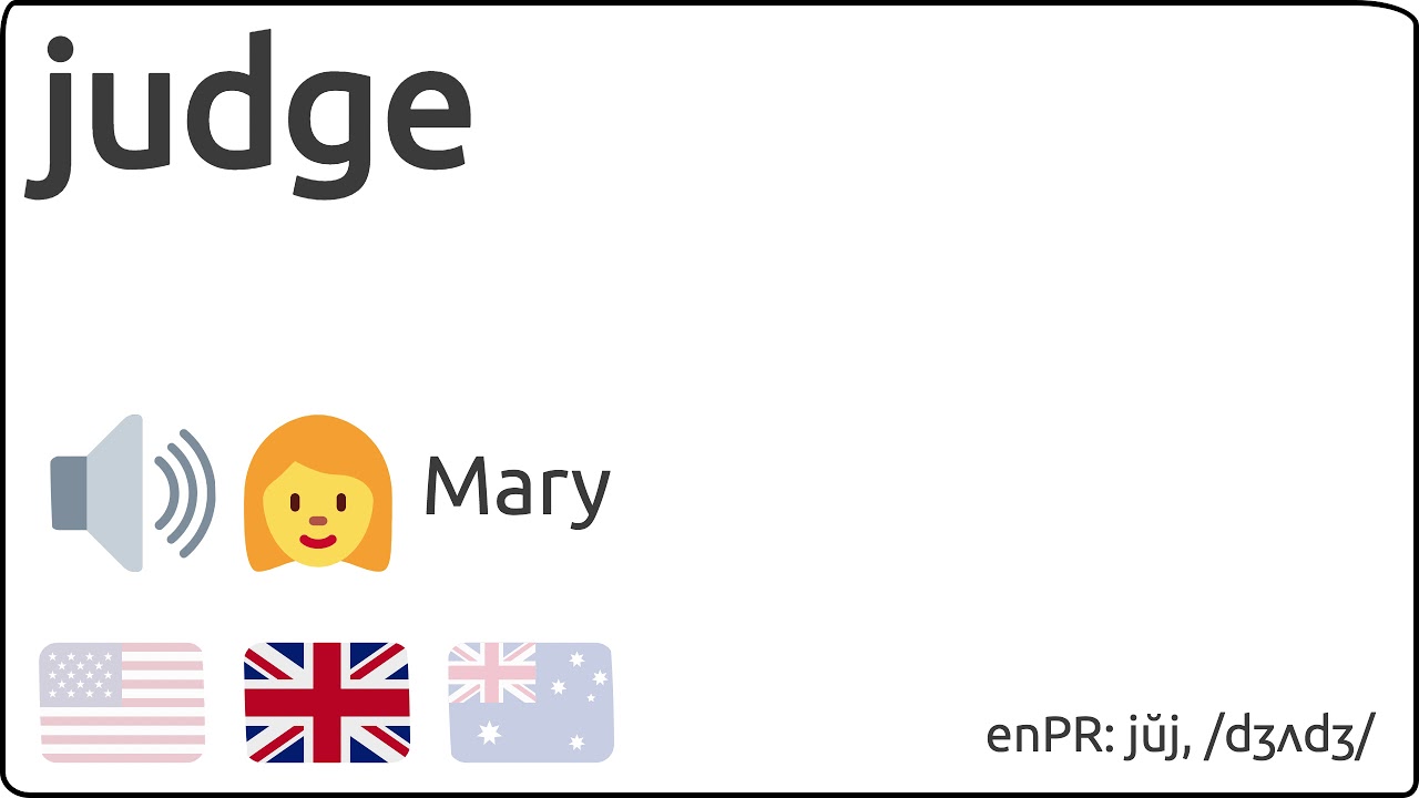 Como se pronuncia judge en ingles 🇺🇸 🇬🇧 🇦🇺 - YouTube