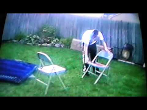 Hardcore Match , Tables and chairs Backyard wrestling (1998) - YouTube