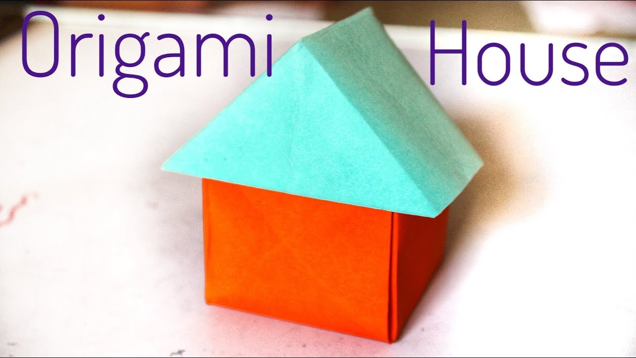 origami house\easy origami house\how to make paper house - YouTube