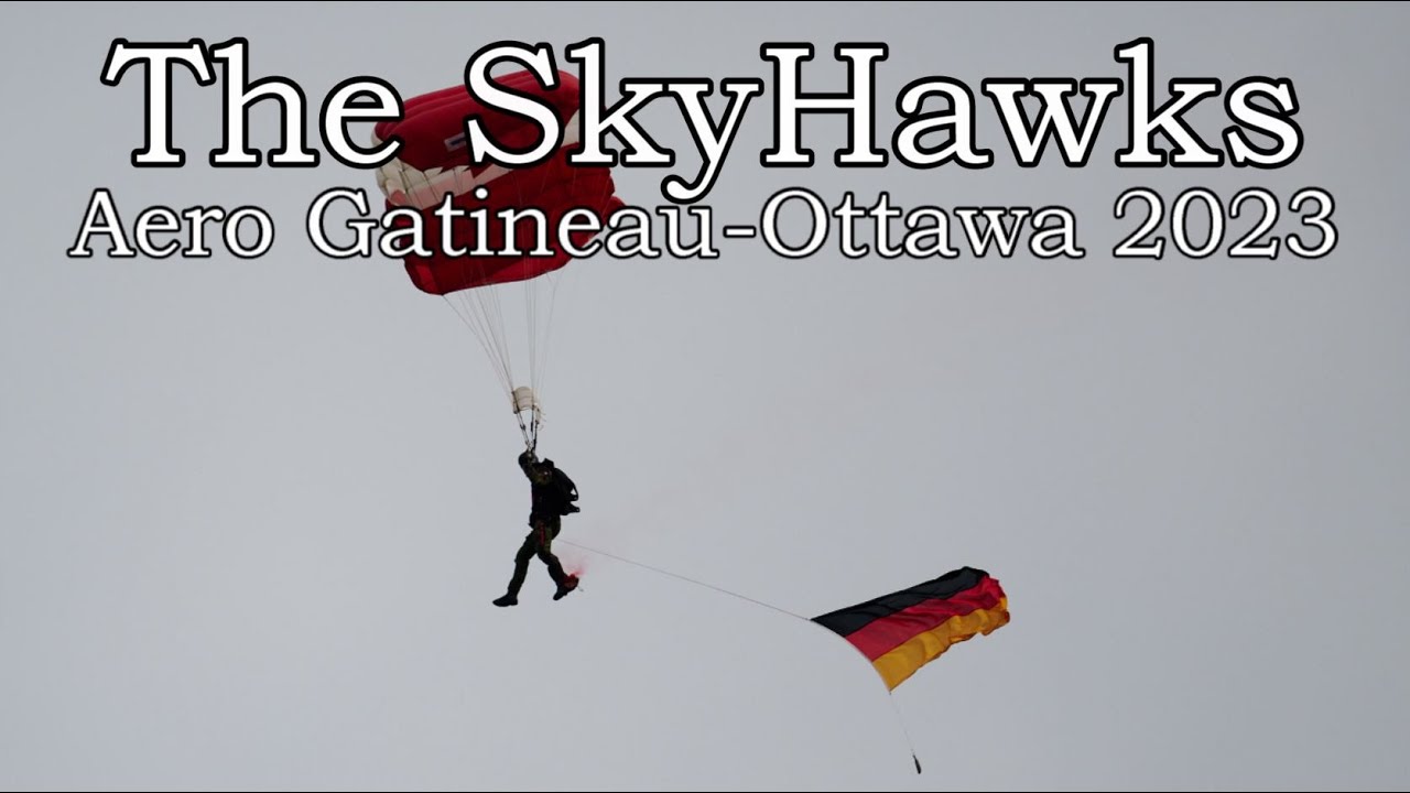 CAF Parachute Team, The SkyHawks in 4K - Aero Gatineau-Ottawa - 2023-09 ...