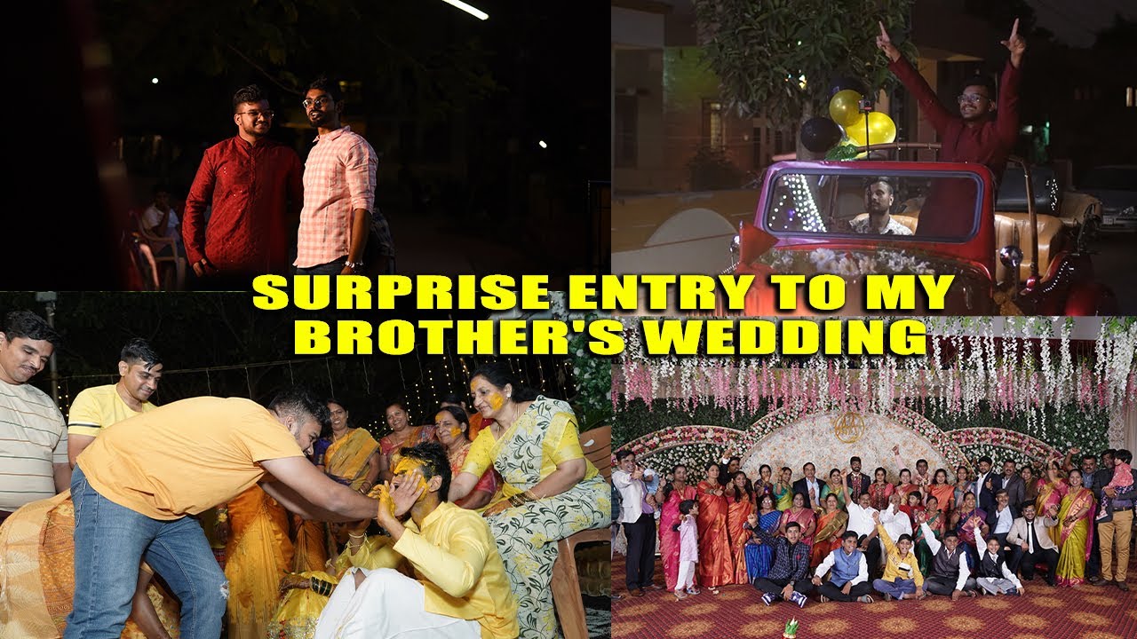 Surprise entry to my Brother's Wedding | London | India| Hubli | Indian ...