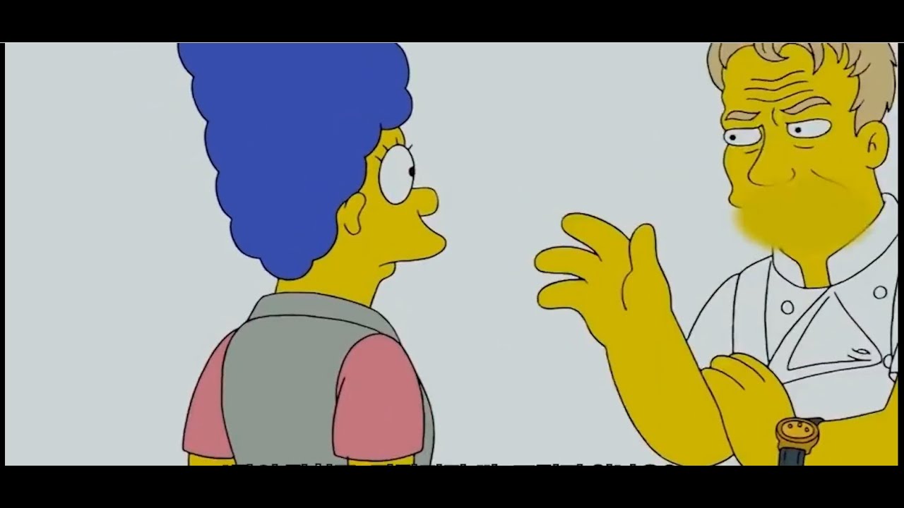 When Marge had a dream about chef Ramsay...#1080p - YouTube