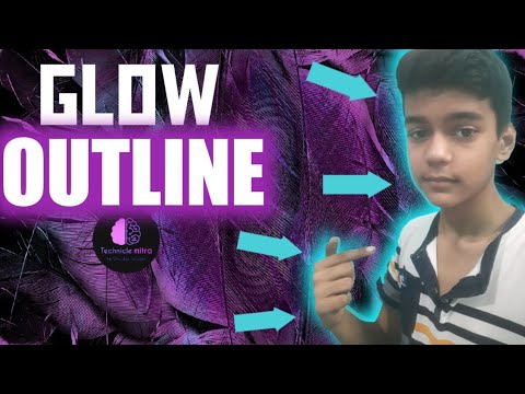 How to create glow effect outline on text and objects. - YouTube