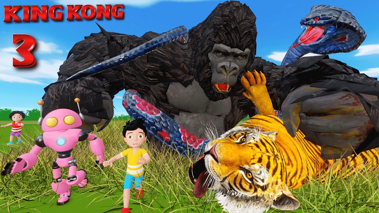 Rohan Robot Aur King Kong Part 3 | Monster Cartoon | Pagal beta | Desi ...