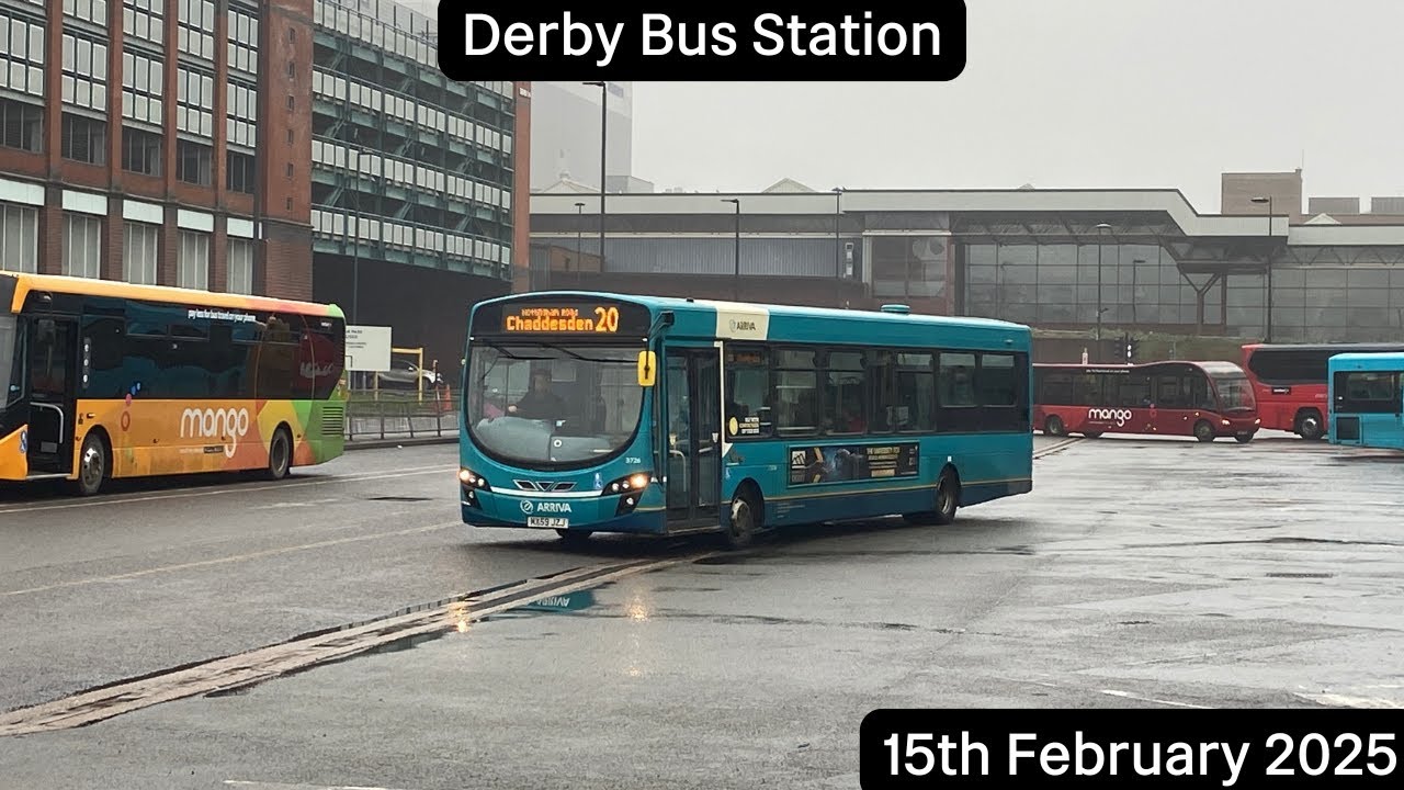 Buses at Derby Bus Station (15/02/2025) ft:@Transportaroundbritain ...