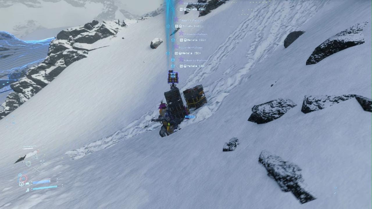 DEATH STRANDING Practing Snow Board - YouTube